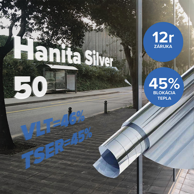 Fólia na sklo Hanita Silver 50